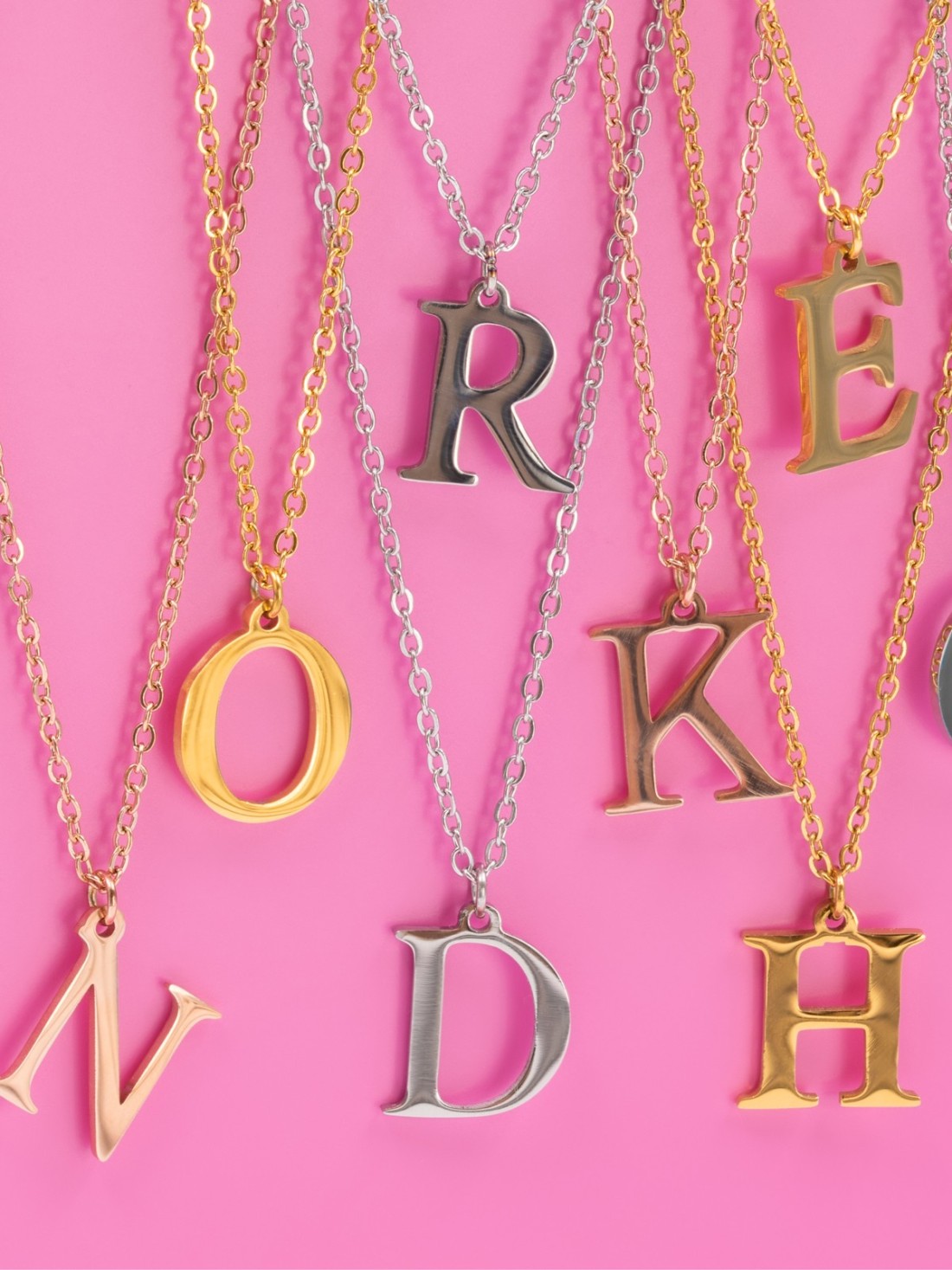 Collar con iniciales | Modelo Inicial de Acero | AmaloA