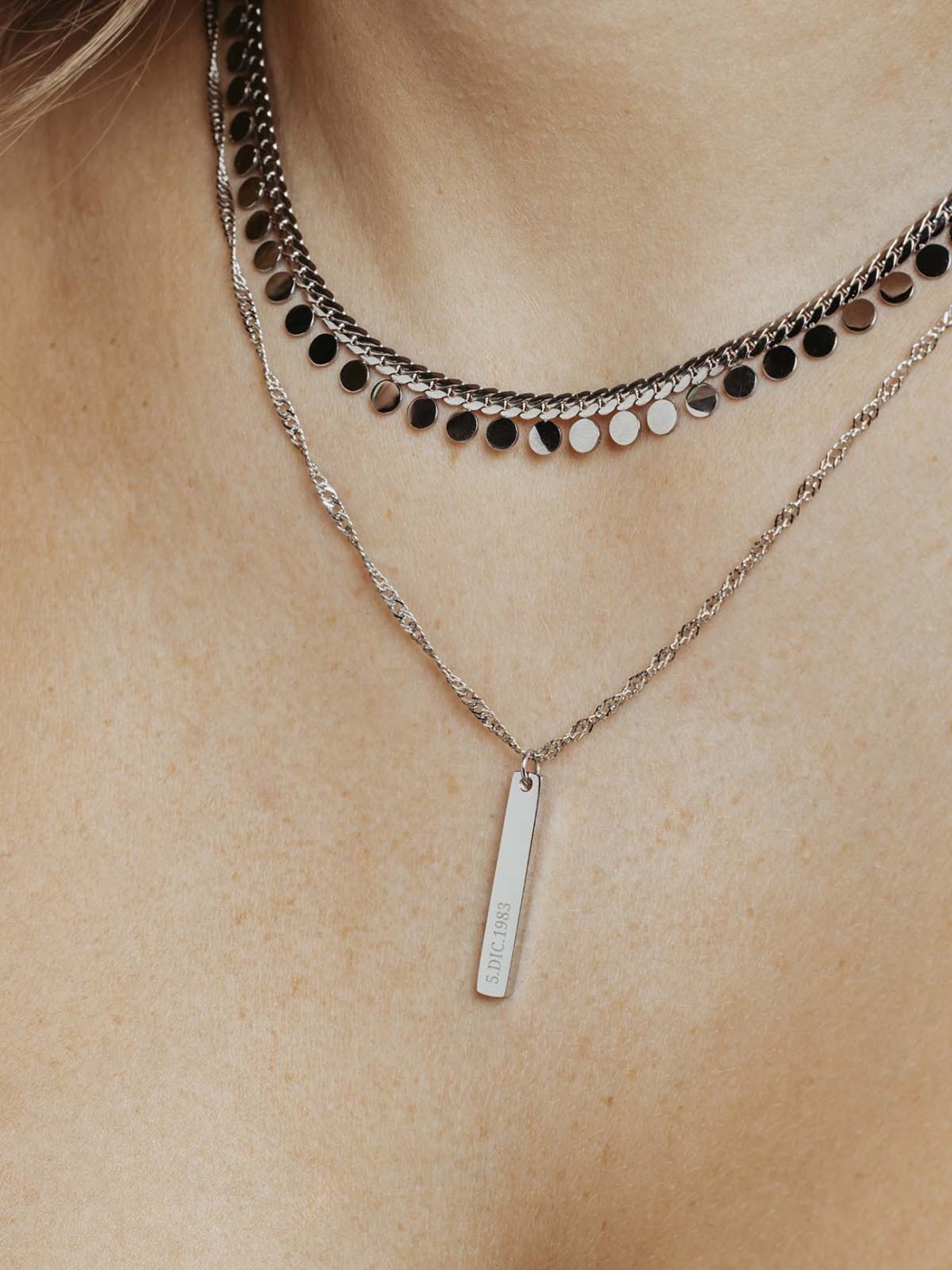 ENGRAVED NECKLACE LINE - FREE ENGRAVING